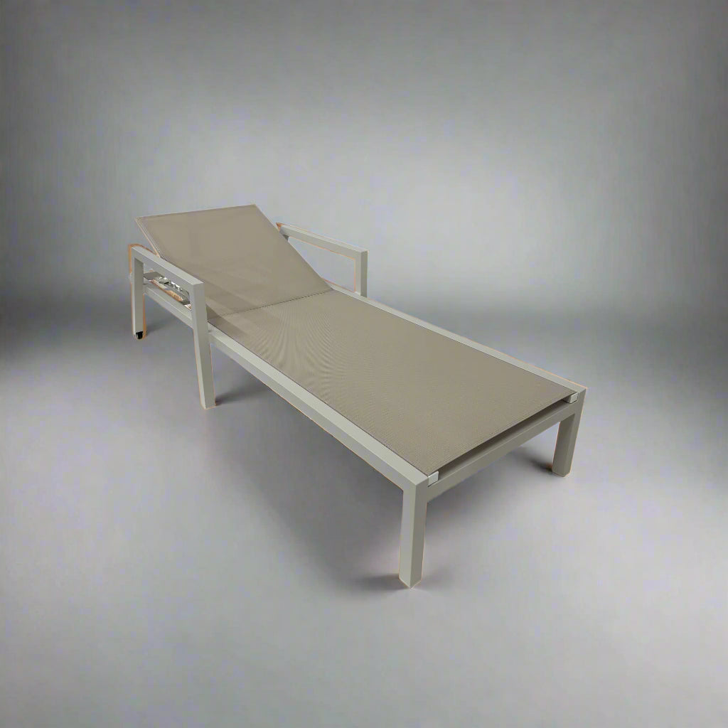 Flow Alu Sunlonger With Armrest – Abiita